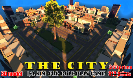 Second Life Marketplace - THE CITY-for Role-play-game 263prims