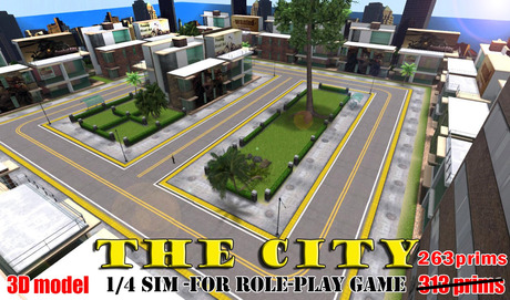 Second Life Marketplace - CITY HALL -Town- 263 prim for 1/4 Sim.