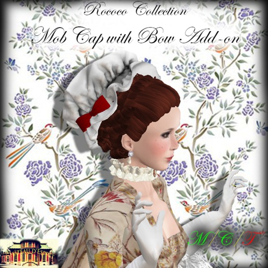 Second Life Marketplace - ~CdE~ Mob Cap with Side Bow COLOR CHANGE