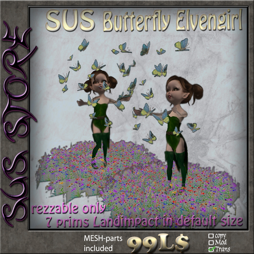 Second Life Marketplace - SUS Butterfly Elvengirl
