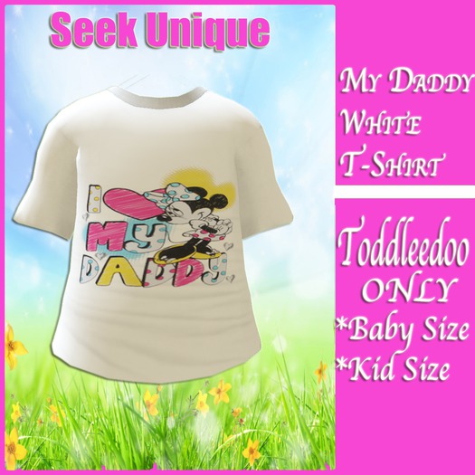 Second Life Marketplace - {SU} TD MY DADDY SHIRT-WHITE