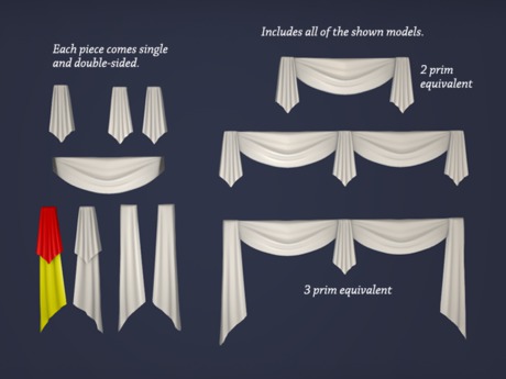 Second Life Marketplace - Spot On Swag & Jabot Set - Full Perm Builder ...