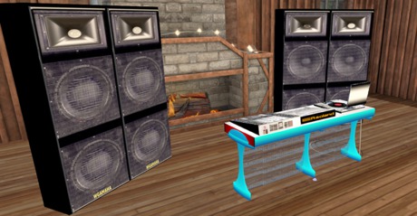 Second Life Marketplace - DJ Booth + Speakers and Includes Cool ...