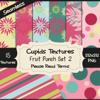 Second Life Marketplace - *Cupids Textures * 15 FRUIT PUNCH SET 2