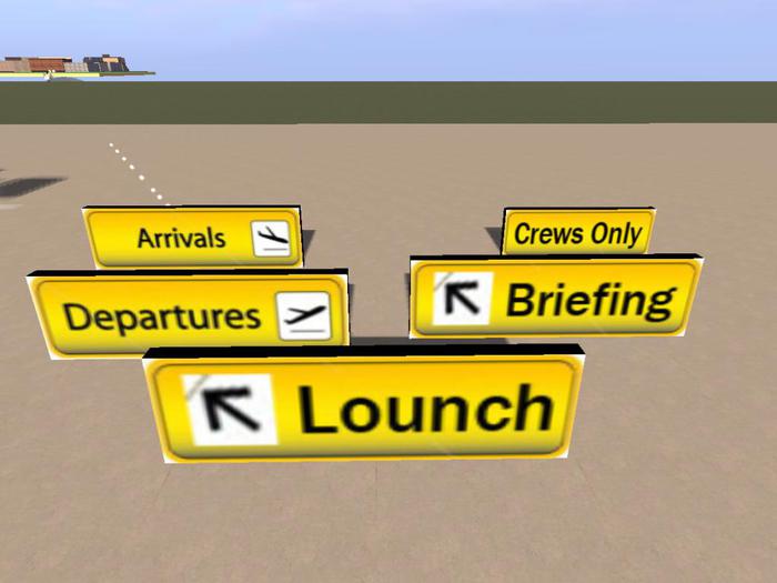 Second Life Marketplace - Airport Terminal Sign Textures V1.0
