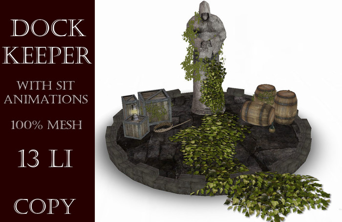 Second Life Marketplace - LOVE - DOCKS KEEPER - 100% MESH - ANIMATED ...