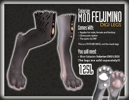 Second Life Marketplace - ::Static:: Felumino Digi Leg Mod - Pepper