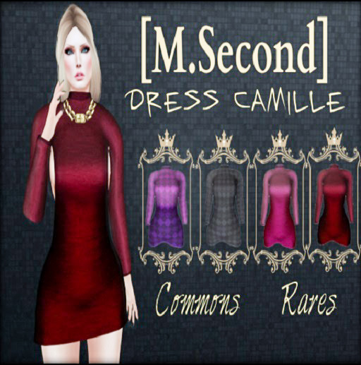 Second Life Marketplace [m Second] Dress Camille Bubbles Rares
