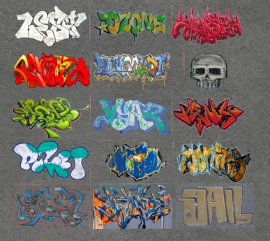 Second Life Marketplace - 15 Grafitti Alpha Textures - Graffiti ...