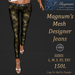 Second Life Marketplace - LMagnum Mesh Designer Jeans Lace - Gold