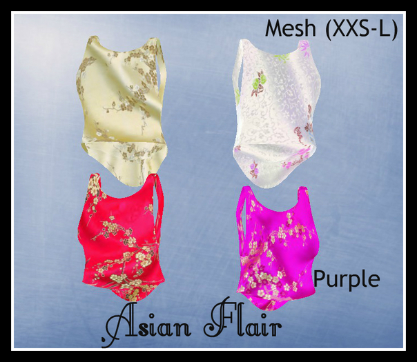 Second Life Marketplace - Asian Flair (Mesh) Purple