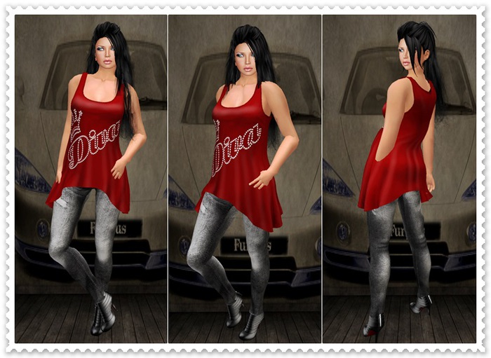 Second Life Marketplace - Diva Outfit Red