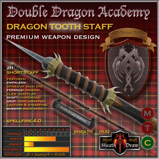 Second Life Marketplace - DRAGON TOOTH ~ Staff *PREMIUM*