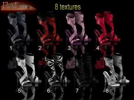 Second Life Marketplace - [Hydra shoes] For Slink Med feet, 6 areas ...