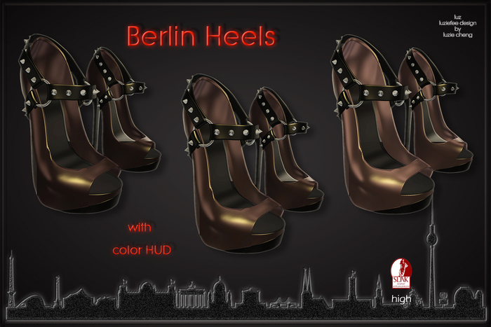 Second Life Marketplace - LUZ - Berlin heels chocolate - vendor