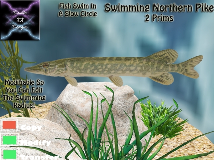 Second Life Marketplace - :: Furtropolis :: - Swimming Northern Pike