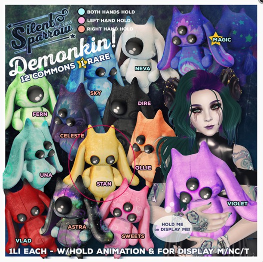 Second Life Marketplace - Silentsparrow - Demonkin! - [ Stan ]
