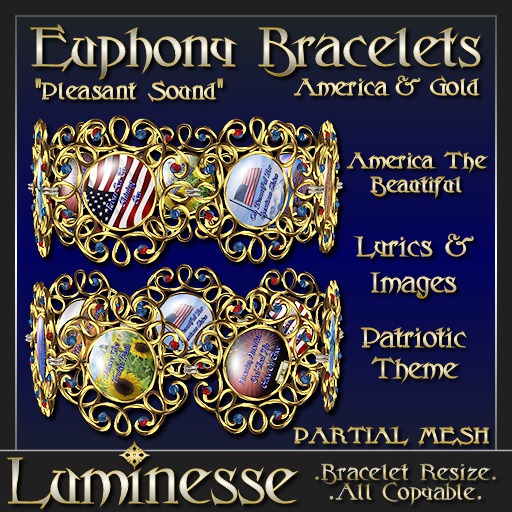 Second Life Marketplace - EUPHONY "Pleasant Sound" America Gold ...