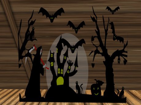 Second Life Marketplace - Halloween Mural - Death is Coming