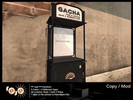 Second Life Marketplace - *** rojo *** What's Next Gacha Machines (5 ...