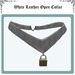 Second Life Marketplace - White Mesh Padlocked open collar