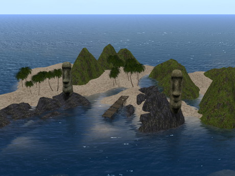 Second Life Marketplace - PB - Tropical off sim island (with monoliths)