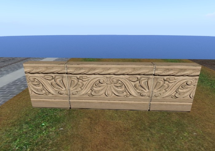 Second Life Marketplace - Great Looking Ornamental Stone Railing or ...