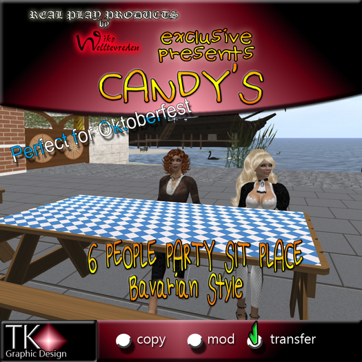 Second Life Marketplace - CANDYs * 6 PEOPLE PARTY SIT PLACE Style ...