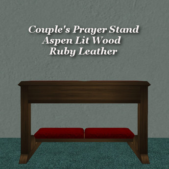 Second Life Marketplace - Couple's Prayer Stand Aspen & Ruby Leather