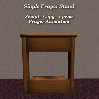 Second Life Marketplace - Single Prayer Stand