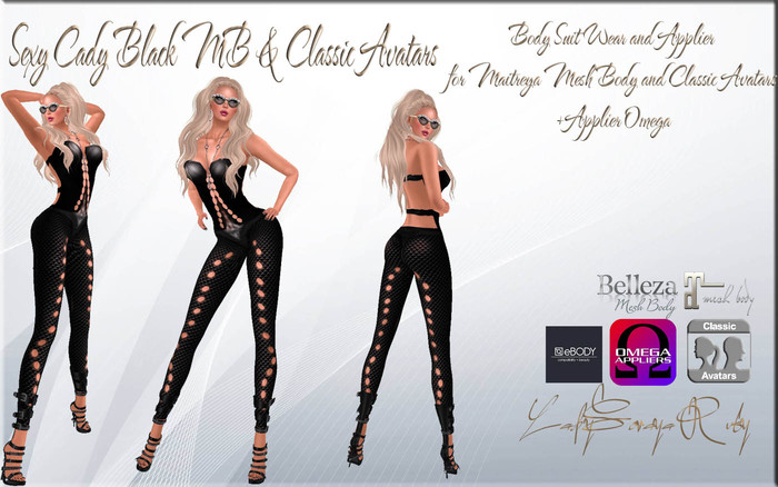 Second Life Marketplace Lsr Sexy Cady Black Mb And Classic Avatars