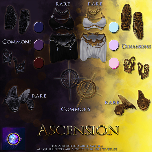 Second Life Marketplace - Storybook - Ascension - Golden Bracers