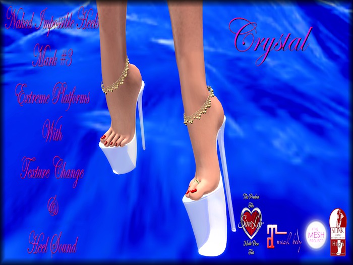 Second Life Marketplace - Naked Impossible Heels Mark #3 Extreme ...
