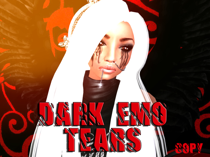 Second Life Marketplace - Dark Emo Tears (new)