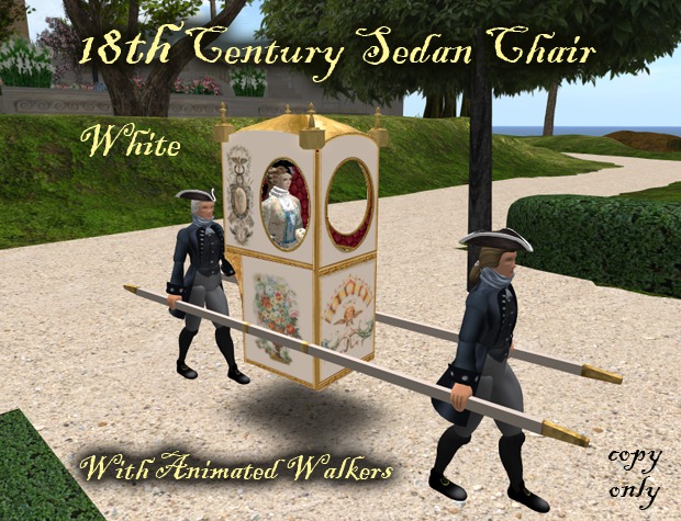 Second Life Marketplace - 18th C. Baroque litter / Sedan Chair ...