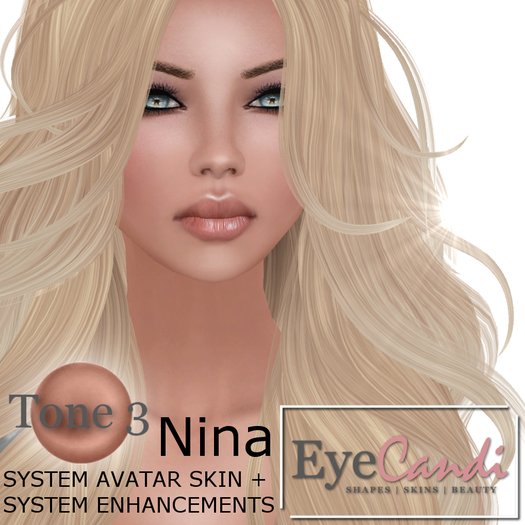 Second Life Marketplace - Eye Candi Skin - Nina - Tone 3 Classic Avatar ...