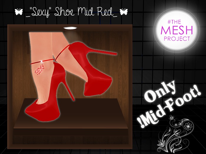 Second Life Marketplace - "Sexy" Shoe Mid Red
