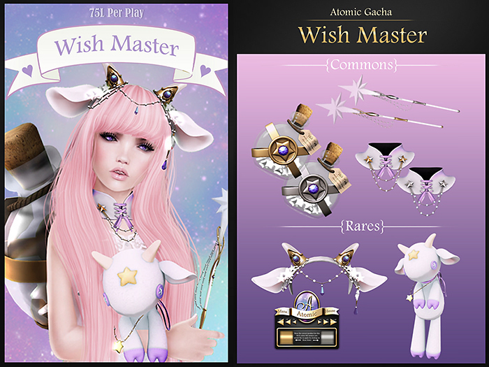Second Life Marketplace - .Atomic. {Gacha} Wish Master - Collar (Silver)