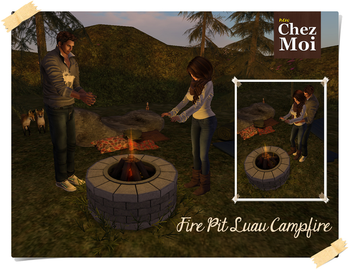 Second Life Marketplace - Fire Pit Luau Campfire ♥ CHEZ MOI
