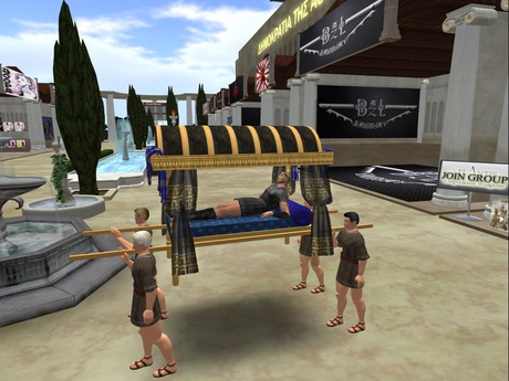 Second Life Marketplace - Roman Litter (Lectica) - Wearable - Animated ...