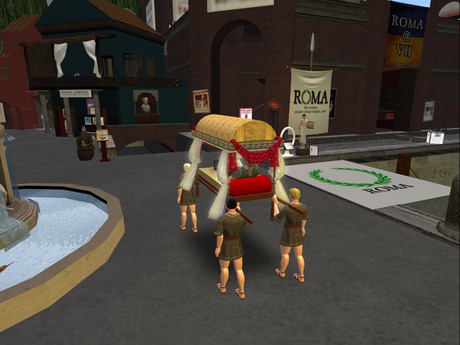 Second Life Marketplace - Roman Litter (Lectica) - Wearable - Animated ...