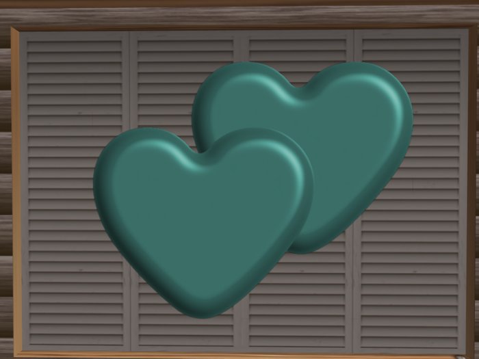 Second Life Marketplace - Double Love Hearts - Teal
