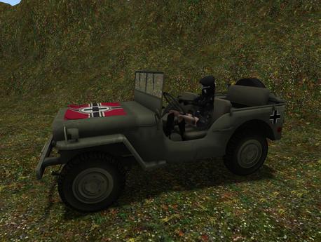 Second Life Marketplace - WW2 Willys Jeep German Captured 2.3 Update
