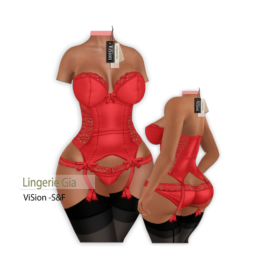 Second Life Marketplace {vision} Sandf Lingerie Gia Red