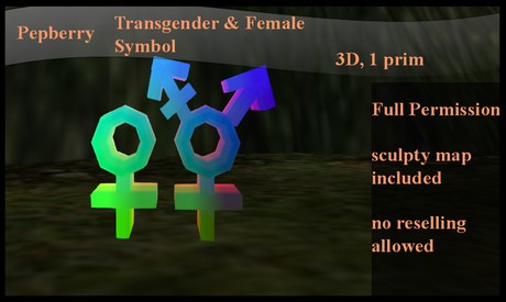 Second Life Marketplace - *Pepberry* Transgender & female symbol ...