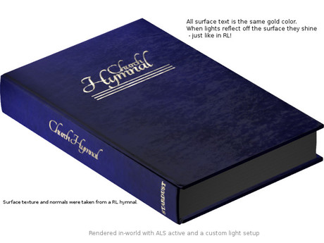 Second Life Marketplace - Church Hymnal (Blue)