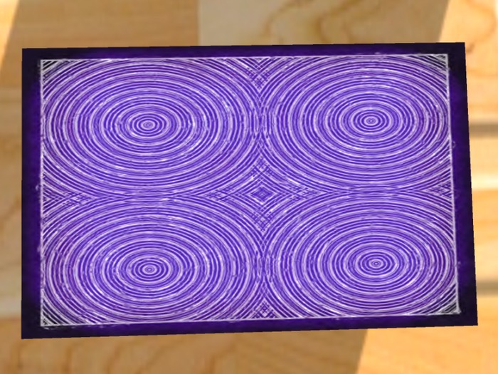 Second Life Marketplace - Endless Circles Rug Violet