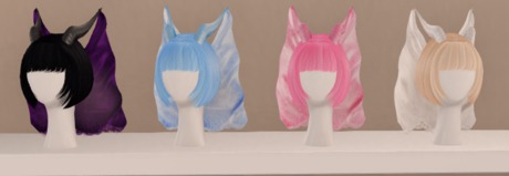 Second Life Marketplace - .tsg. Veil Horns *FATPACK*