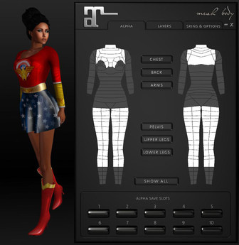 Second Life Marketplace - Mochi - Wonder Woman Costume - DEMO