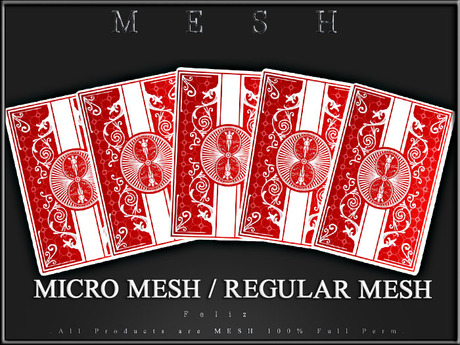 Second Life Marketplace - [Feliz] Playing Cards All in One 04 - Micro ...